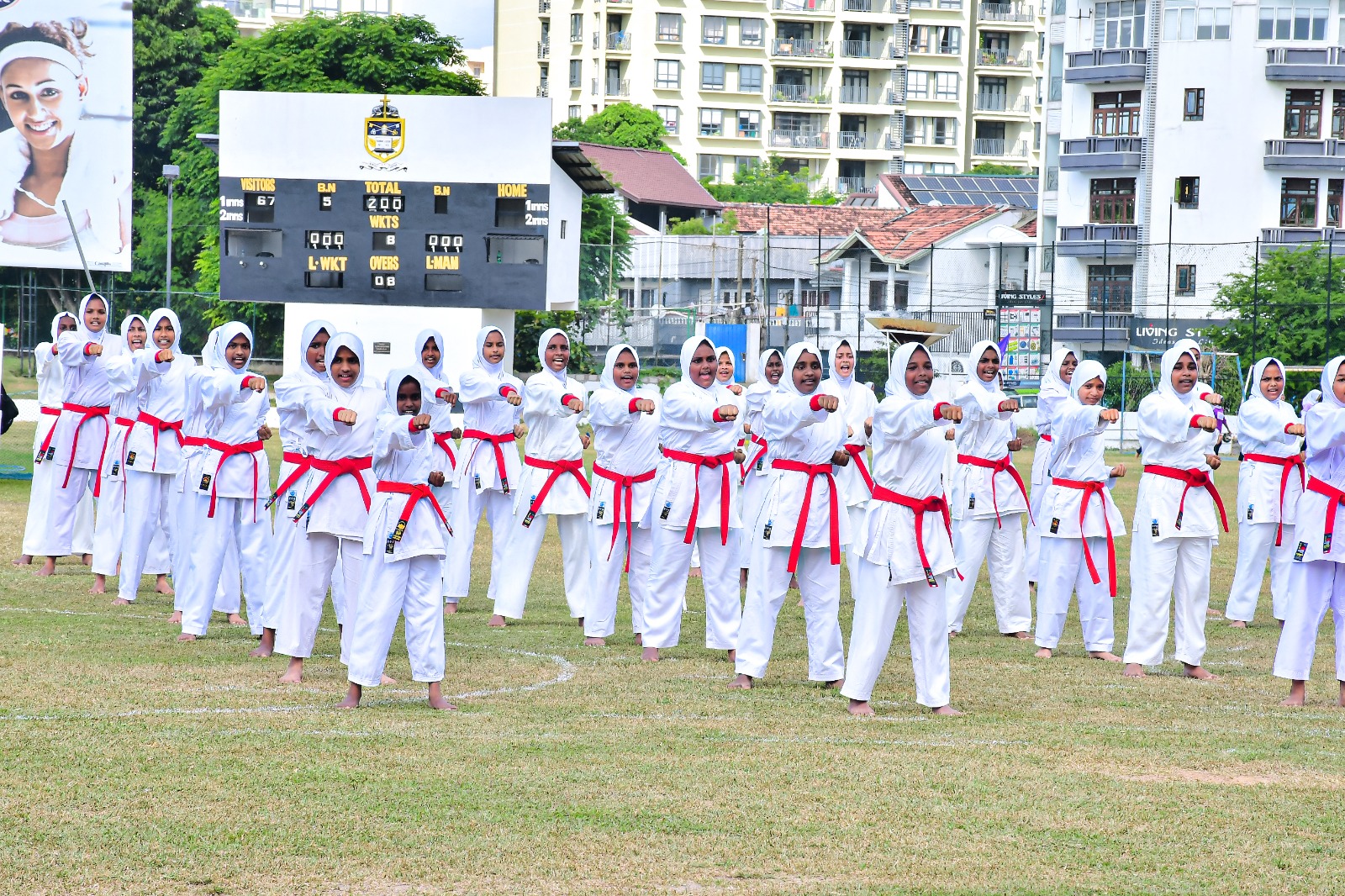 Display of Karate skills by students stole the show at the Sports Meet ...