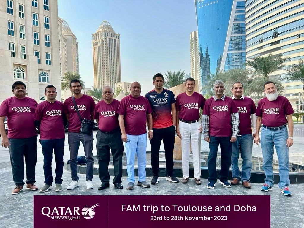 Qatar Airways ferries its top travel trade partners to France - Colombo ...