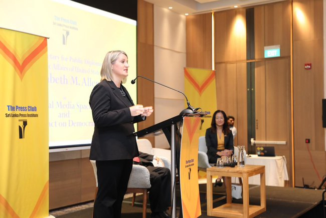 Free press is an ally to Sri Lanka’ – US under secretary to state ...