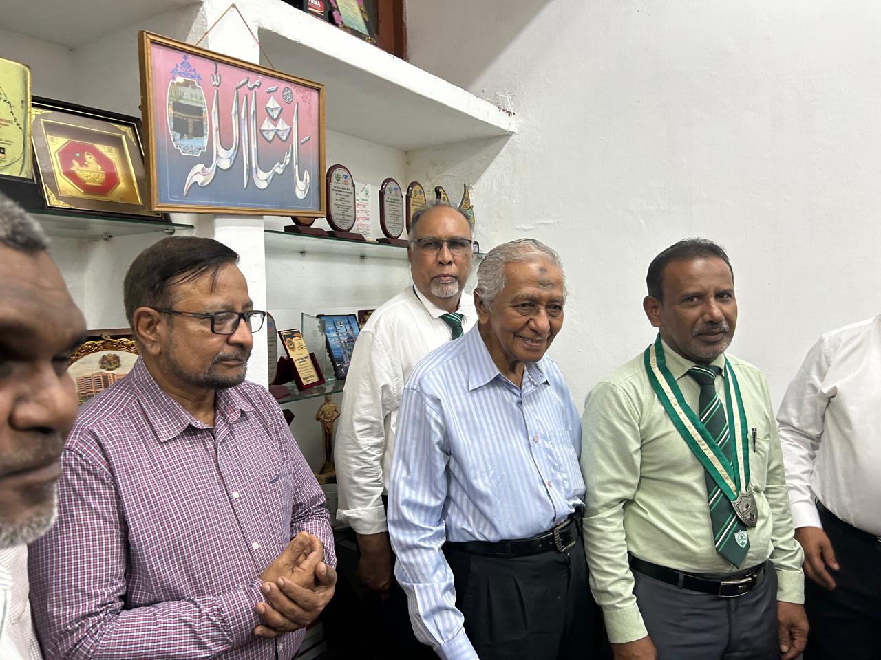 The newly elected national President of the All-Ceylon YMMA Conference ...