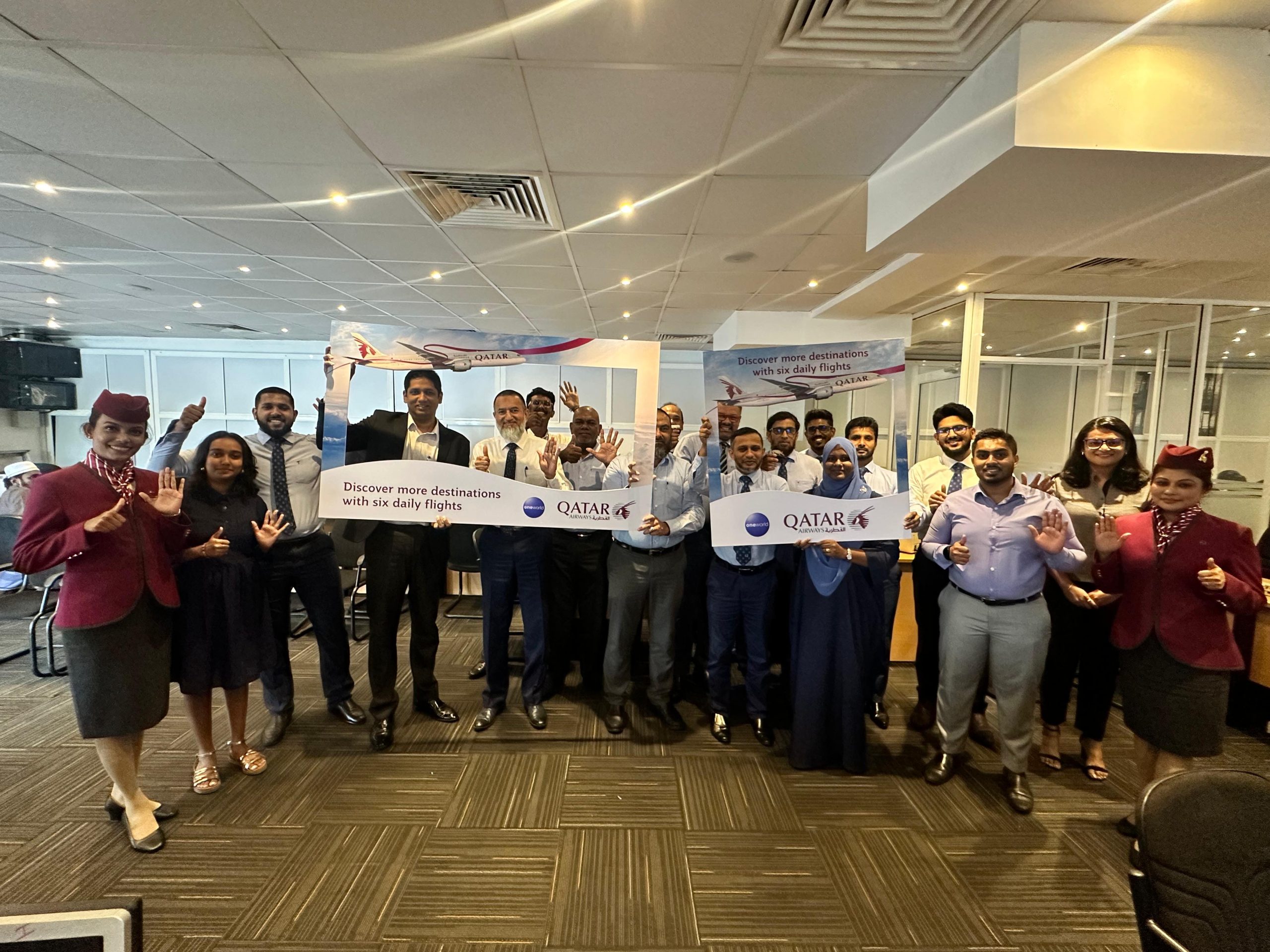 Traveller Global celebrates the launch of 6th daily flight by Qatar ...