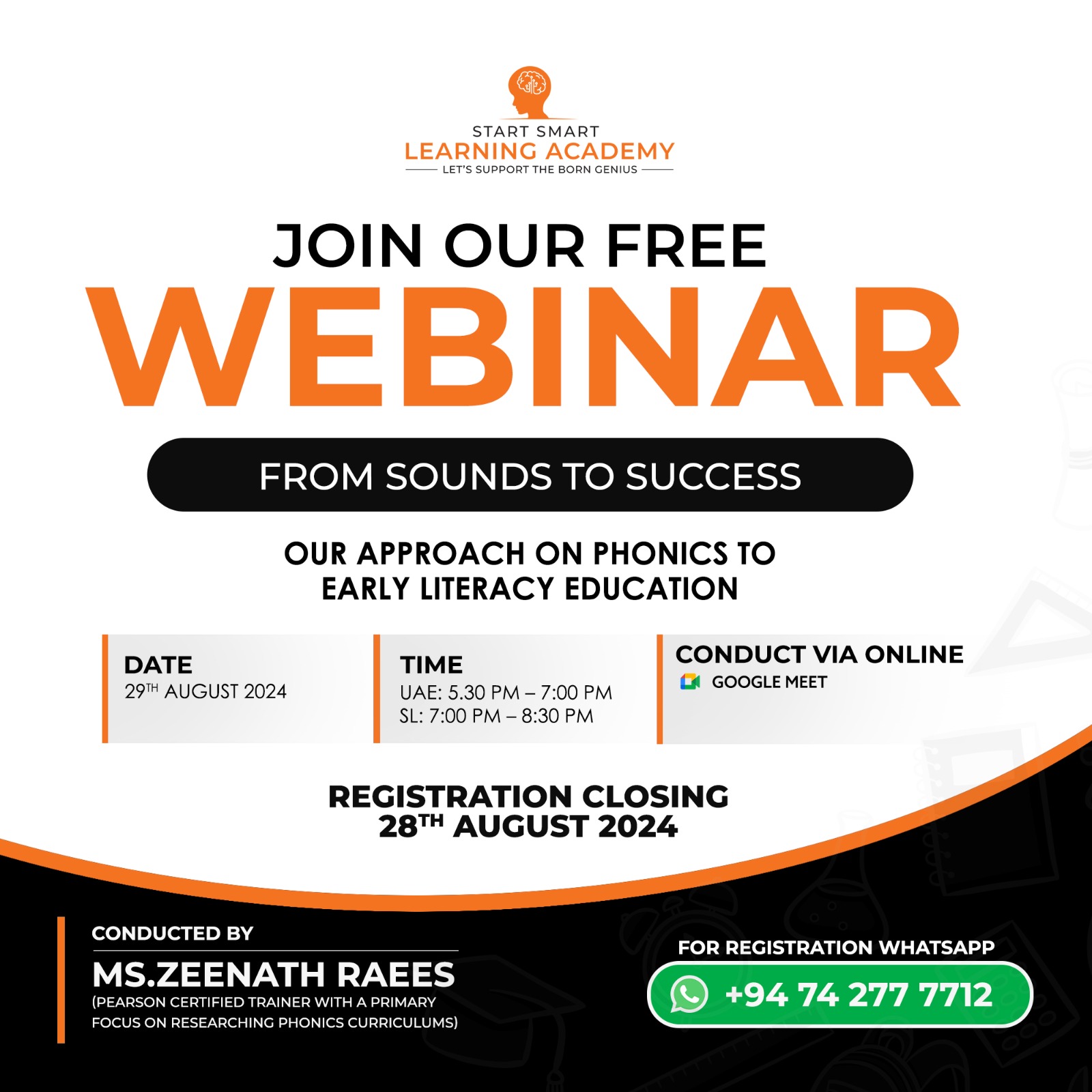 “From Sounds to Success”: Free Webinar on Phonics Education - Colombo Times
